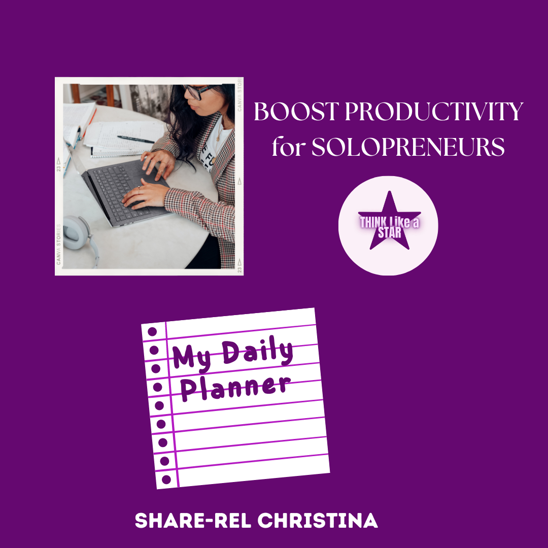 5 Tips for Productivity as a Solopreneur Working from Home – THINK Like ...